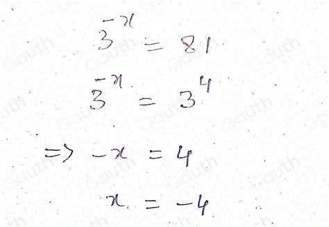Solved Solve The Equation 3 X 81 The Solution Set Is Type An