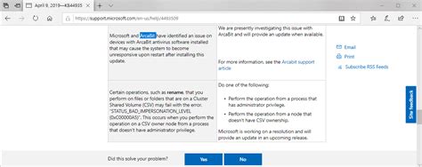 Microsoft Confirms Two Known Issues For Recent Windows 10 Updates Ghacks Tech News