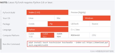 Cuda配置及pytorch Gpu安装教程cuda125对应的pytorch版本 Csdn博客