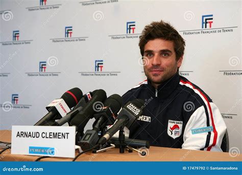 French Tennisman S Arnaud Clement Editorial Photography Image Of Stage Conference 17479792