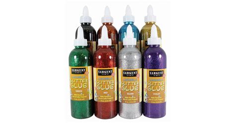 Washable Glitter Glue Assortment 8oz Set Of 8 Sar221908 Sargent Art Inc Glitter