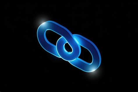 A Blue Chain Link Symbol Representing Connection And Unity Premium Ai Generated Image