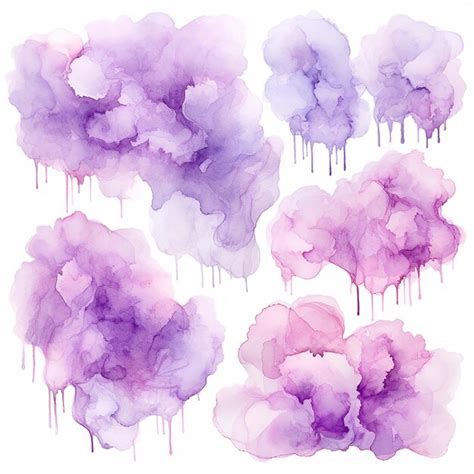 Premium Photo Purple Hues In Watercolor Background Images In A 11