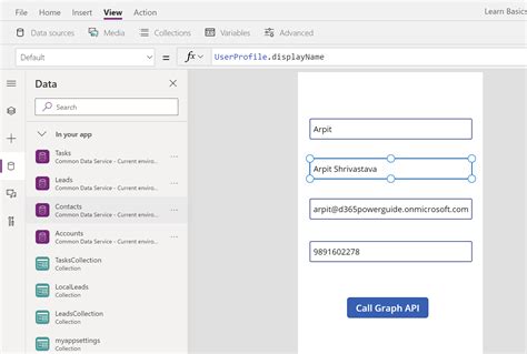 Arpits Dynamics 365 Blog Powerapps Call Microsoft Graph Api In