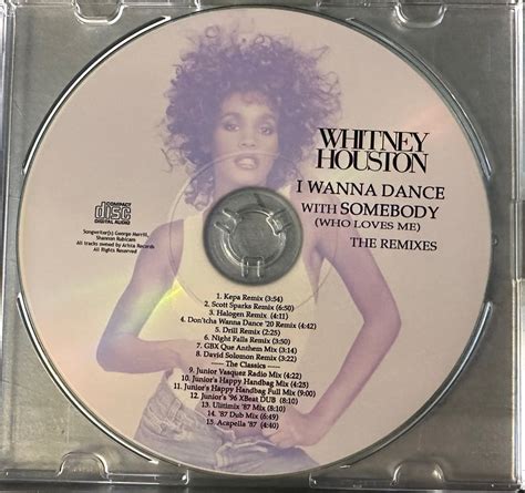 Whitney Houston I Wanna Dance With Somebody Import Dj Cd Single