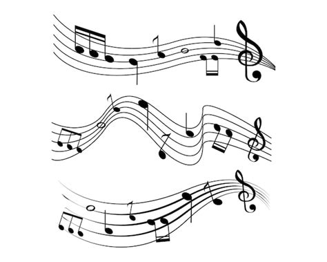 추상적 인 음악 노트 배경 무료 벡터