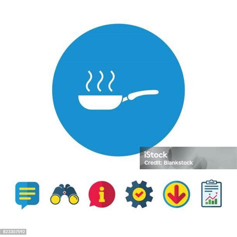 후라이팬 팻말 아이콘크기 후라이 또는 구운 음식 기호까지 강철에 대한 스톡 벡터 아트 및 기타 이미지 강철 개념 고급 Istock