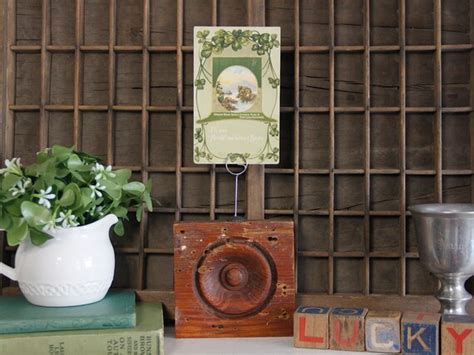 Wood Block Photo Holder Memo Display Etsy