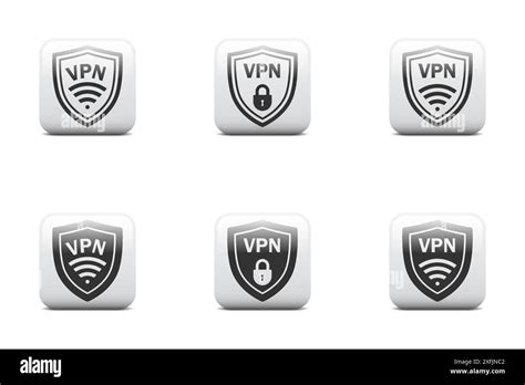 Vpn Shield Icon Set Safe Vpn Symbol Flat Vector Illustration Stock Vector Image And Art Alamy