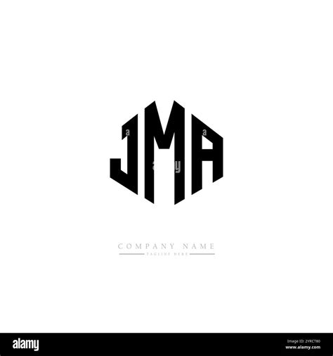 Jma Letter Logo Design With Polygon Shape Jma Polygon And Cube Shape