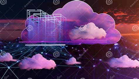 Cloud Computing Data Transfer Network Stock Illustration Illustration