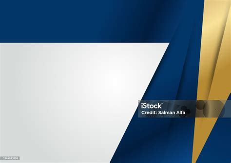 금속 패턴에 고급 다크 블루 중복 치수 배경 반짝이는 사실적인 황금 요소와 다채로운 황금 반짝하프 톤 질감 최신 벡터 디자인 템플릿 3차원 형태에 대한 스톡 벡터 아트 및