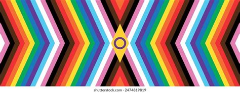 Intersex Progress Pride Flag New Lgbtq Stock Vector Royalty Free Shutterstock
