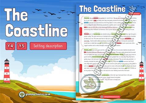 Year 4 Model Text Setting Description The Coastline Grammarsaurus