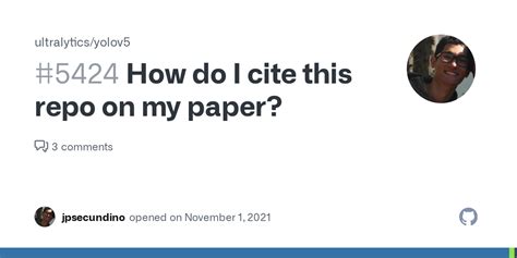 How Do I Cite This Repo On My Paper · Issue 5424 · Ultralyticsyolov5