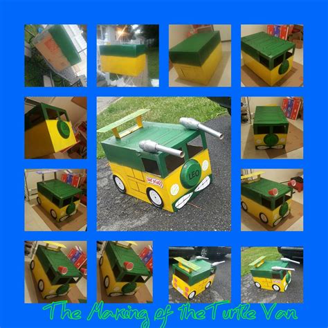 Tmnt Van Cardboard Car Halloween Coustumes Tmnt