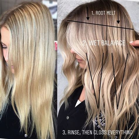 Root Melt And Wet Balayage Hair Color Techniques Hair Techniques