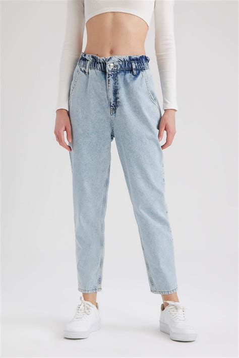 Blue WOMEN Paperbag Jeans 2768291 | DeFacto