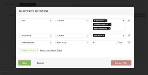 Setting A Filter For A Chart — Screenful