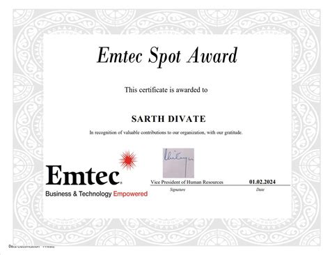 Gratitude Spotaward Professionalachievement Teamwork