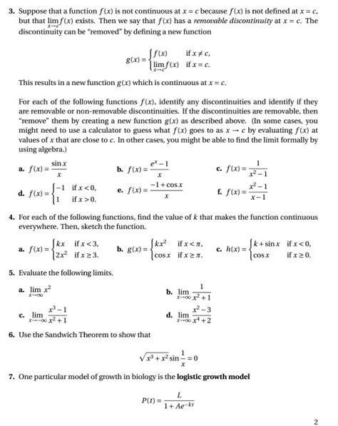 Solved 1 Evaluate The Following Limits 9 A Lim B Lim D