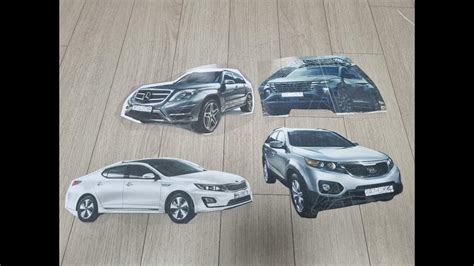 손코팅필름으로 코팅한 종이 자동차 Youtube