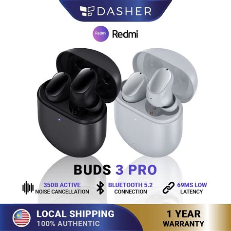 Xiaomi Redmi Buds 3 Pro 3 4 4 Pro ANC 35db TWS Bluetooth 5 2 Mi True Wireless Earphones In