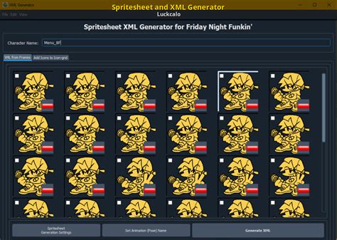 Spritesheet And Xml Generator