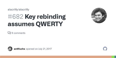 Key Rebinding Assumes Qwerty · Issue 682 · Alacrittyalacritty · Github