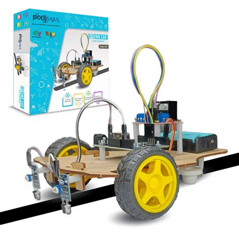 Potlibaba 2wd Line Follower Robotics Kits Science Kits For All Motor Arduino Uno Switch At