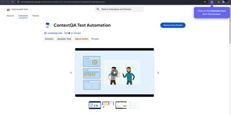 installing contextqa extension contextqa