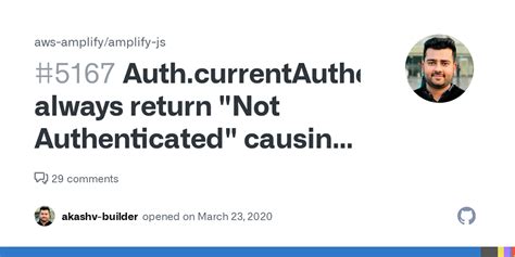Auth CurrentAuthenticatedUser Always Return Not Authenticated Causing Infinite Reloads