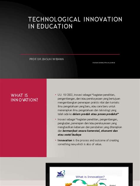 Technological Innovation In Education Pdf Educational Technology Virtual Reality