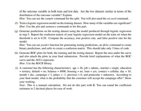 Logistic Regression This Exercise Relates To The Chegg
