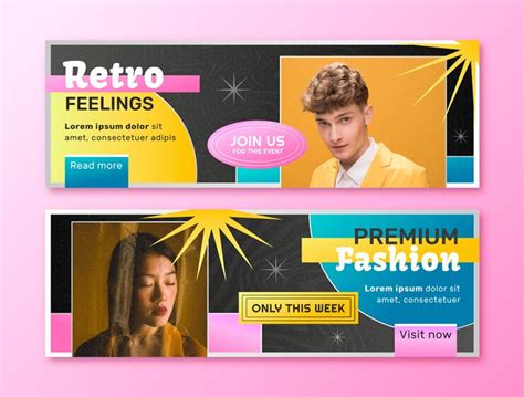 Шаблон дизайна рекламного баннера Бесплатно векторы