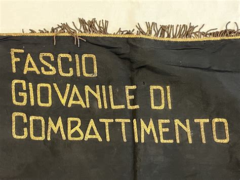 Bandiera Fasci Giovanili Di Combattimento Militaria In Roma Melmeluzzi