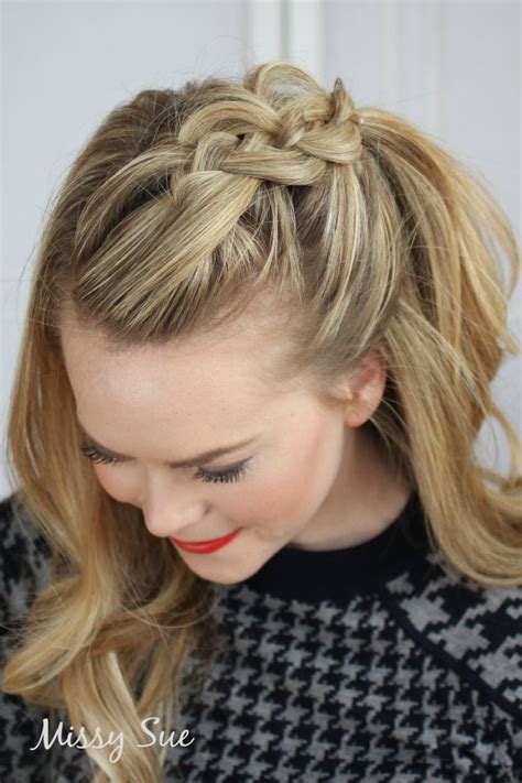 Braid 18 Four Strand Half Updo Easy Hairstyles Half Updo Hair Tutorial
