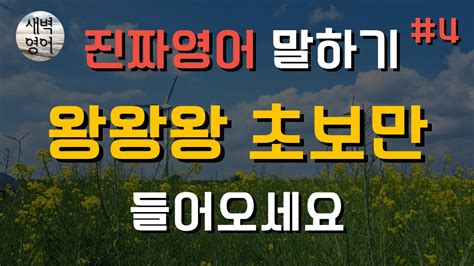 기초생활영어 4화 70대 우리 엄마도 이거 들어요｜한글 발음 포함 ｜왕 초보를 위한 짧고 유용한 문장｜반복해서 듣다보면