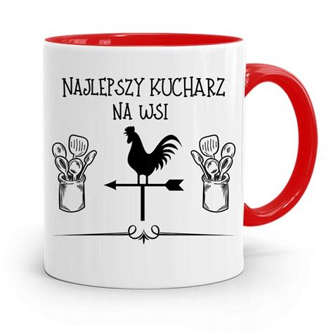 Kubek Czerwony Dla Najlepszego Kucharza Kucharki Z Nadrukiem Ze Zdjęciem Numer 277948832
