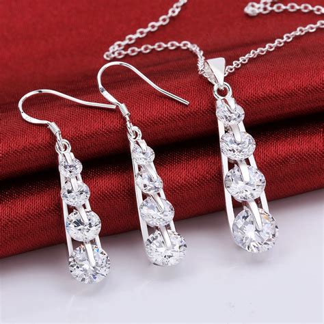 Wholesale 925 Sterling Silver Jewelry925 Silver Fashion Jewelry White