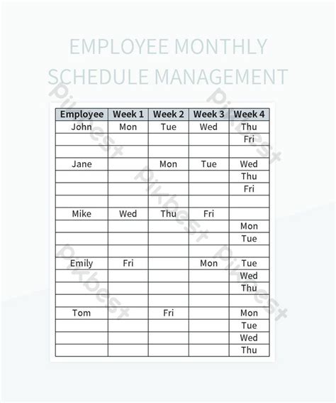 optimizing employee schedule management for increased efficiency excel
