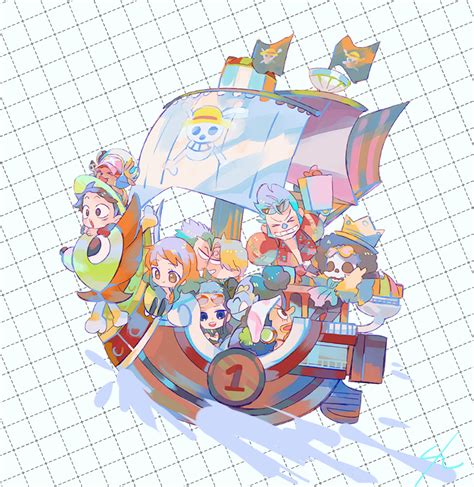 Senzzang Brook One Piece Franky One Piece Jinbe One Piece Monkey D Luffy Nami One