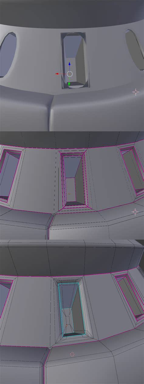 square holes keep rounding after adding subsurf modeling blender
