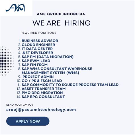 Hiringnow Jobopportunity Indonesiajobs Jakartajobs Techjobs Sapjobs Arooj Jahangir