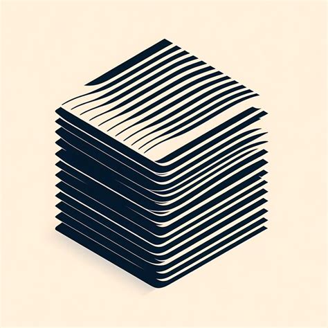 Premium Photo Step Of Linewise Paper