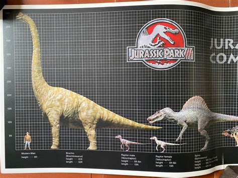 Jurassic Park 3 Comparative Size Chart Jurassic World Rebirth Vs