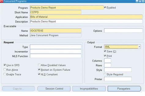 oracle apps learning kishore developing xml publisher report using