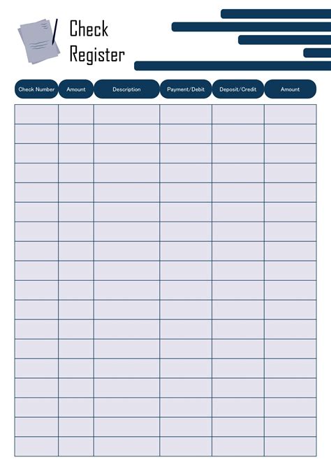 Checkbook Register Templates 10 Free PDF Printables Printablee