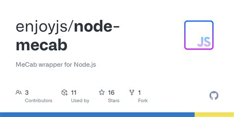 Github Enjoyjsnode Mecab Mecab Wrapper For Nodejs