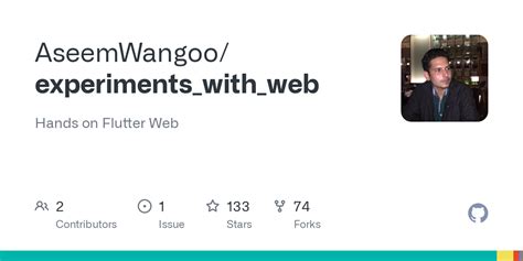 Github Aseemwangooexperimentswithweb Hands On Flutter Web